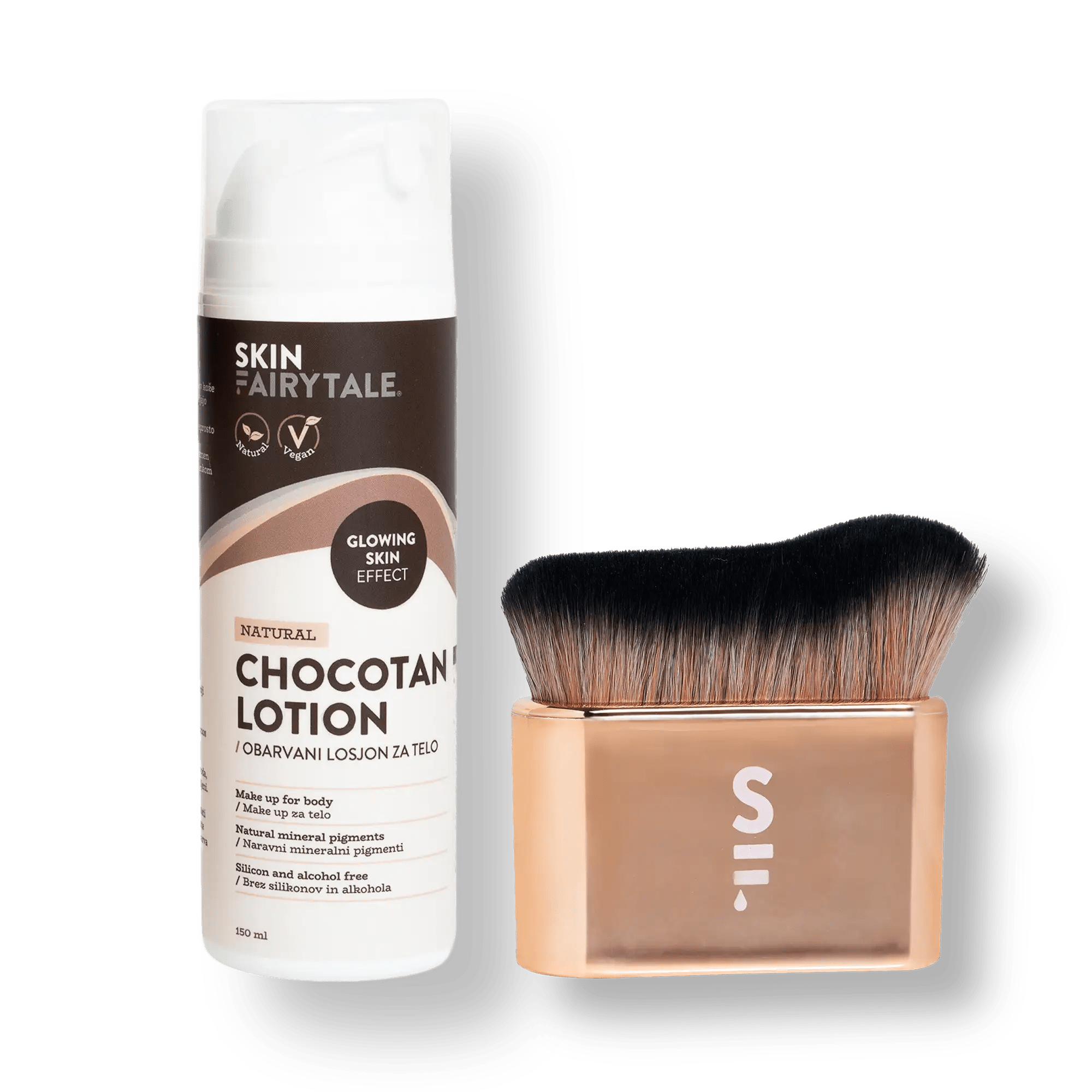 Chocotan Lotion + Kabuki set za porjavitev